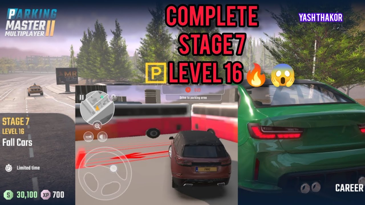 Stage 7 Level 16 Fall Cars | Parking Master Multiplayer 2 | Car Parking ...