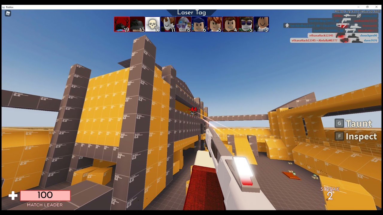 Decent time on laser tag Roblox Arsenal - YouTube