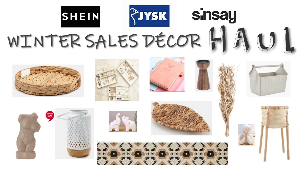 HAUL ΑΓΟΡΩΝ ΜΕ ΕΚΠΤΩΣΕΙΣ || SHEIN - JYSK - SINSAY || SALES HAUL - YouTube