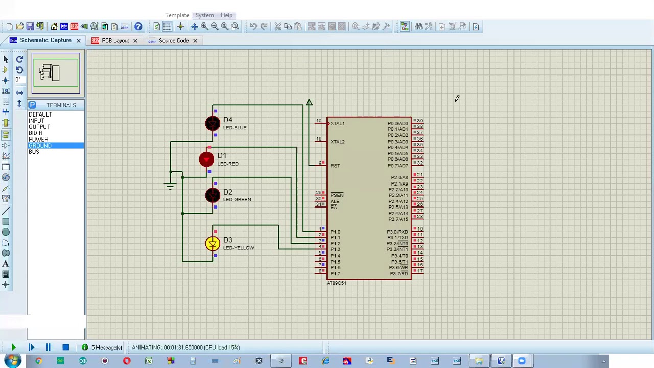 8051 DELAY PROG. USING KEIL & PROTEUS - YouTube