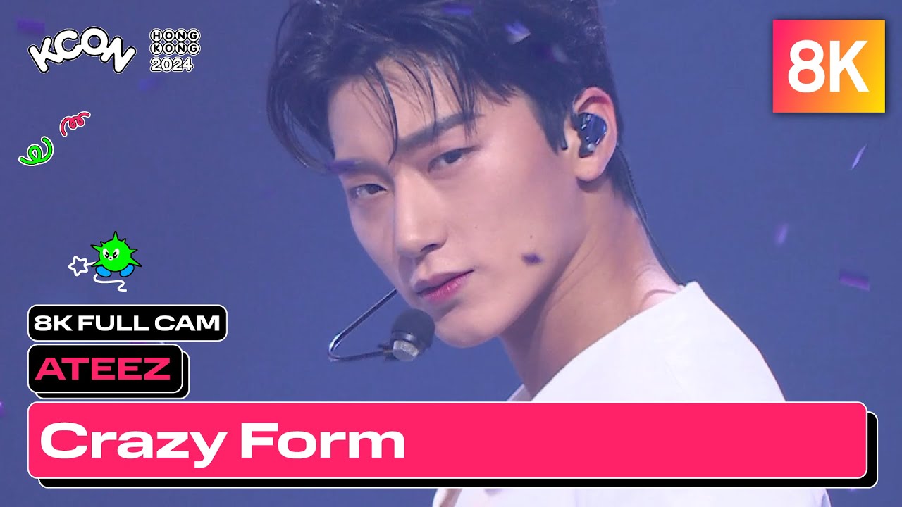[8K] ATEEZ (에이티즈) - 미친 폼 (Crazy Form) | FULL CAM | KCON HONG KONG 2024 ...