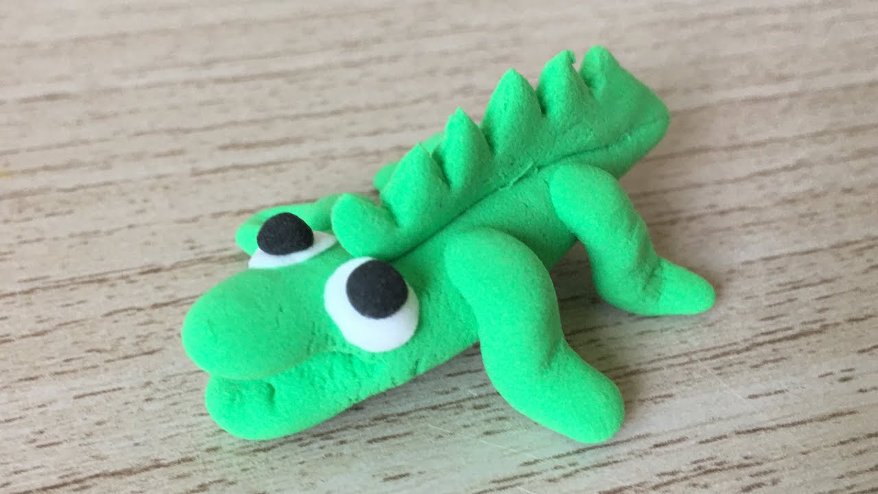 How to molding clay Crocodile tutorial | Pikky DIY - YouTube