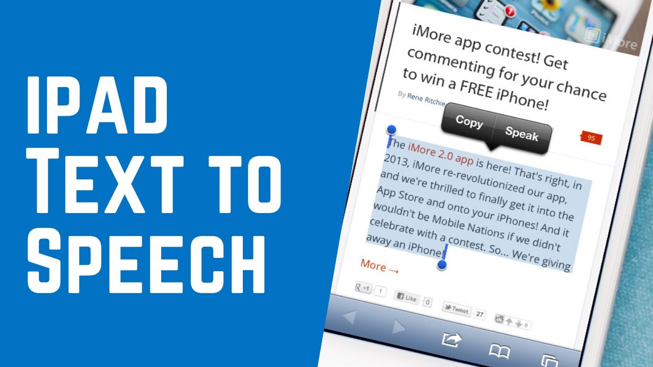 How To Make IPad Read Text To You IPad Read Text YouTube How To Make IPad Read Text To You IPad Read Text YouTube