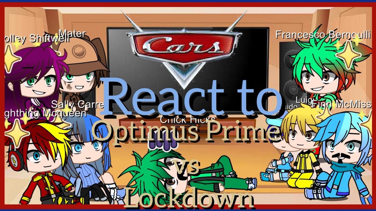 Pixar Cars React to Transformers (Optimus Prime vs Lockdown) | Part 2 ...