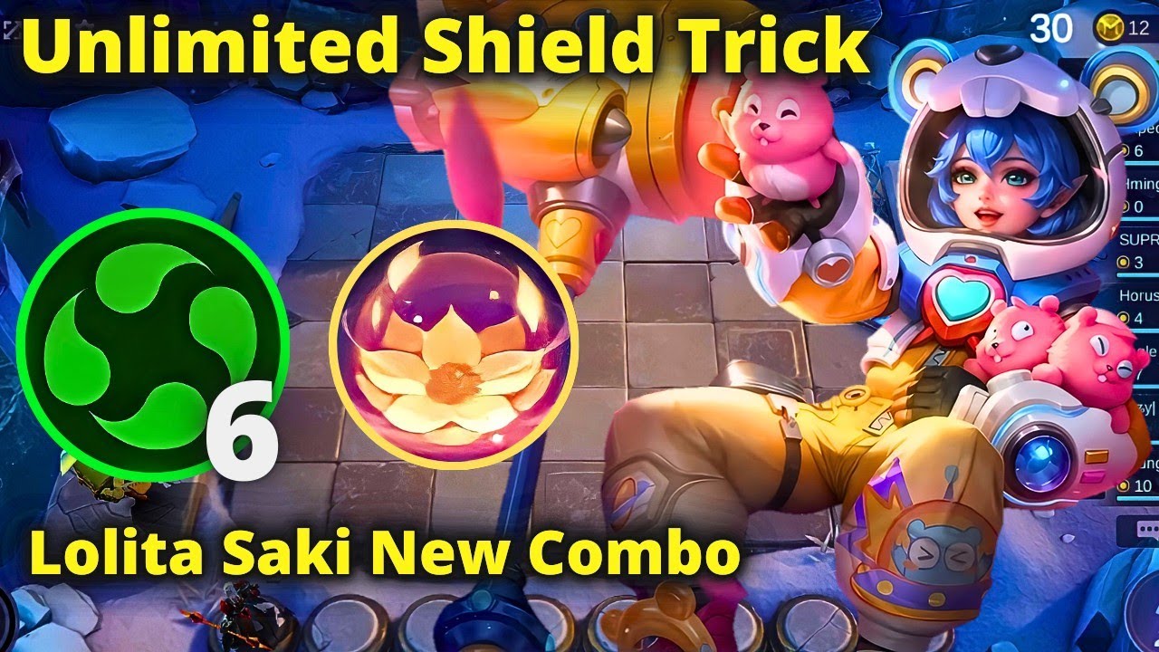 UNLIMITED SHIELD LOLITA ELEMENTALIST NEW COMBO SAKI 3 | MLBB MAGIC ...