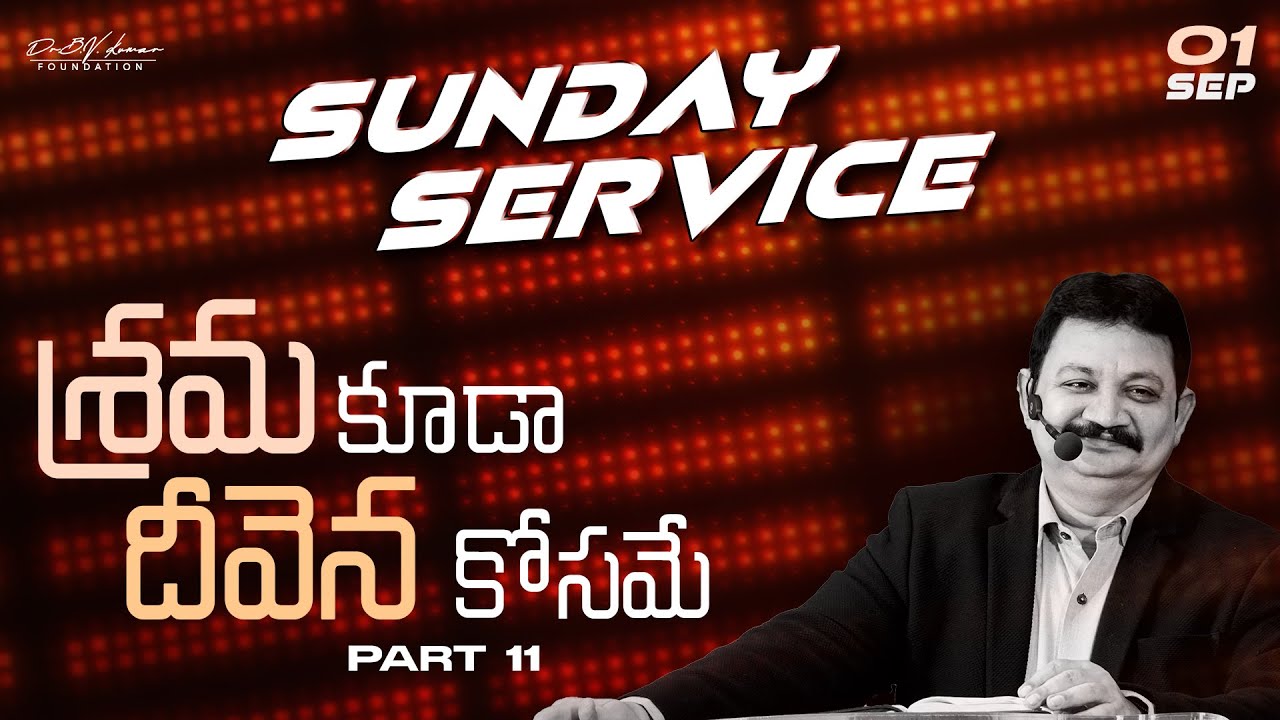 Sunday Service || 8:00AM || 1st SEP 2024 || Live Streaming || Dr.B.V ...