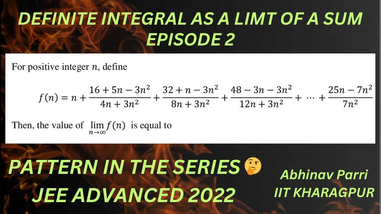 Solving the toughest Limit from JEE ADVANCED 2022 | PAPER 2 | JEE ...