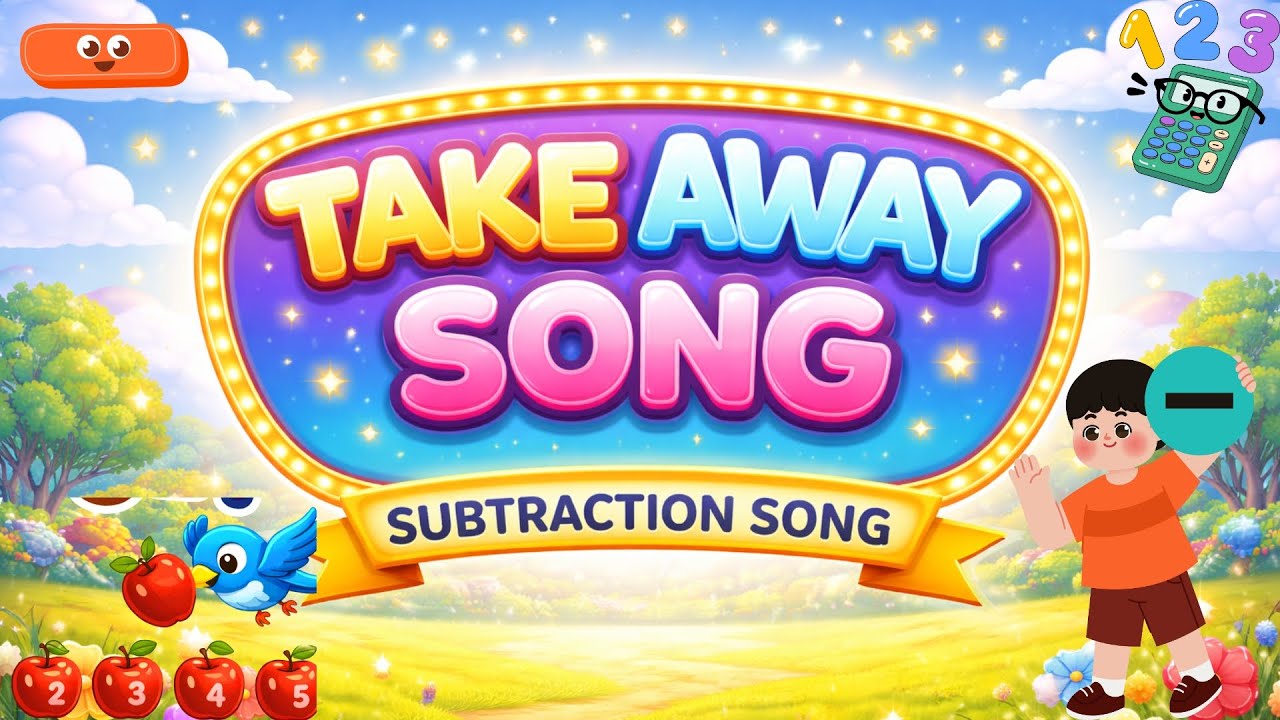 Take Away Song | Subtraction Song for Kids | Learn Minus with Fun ...