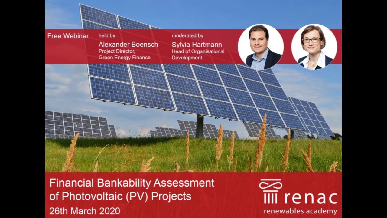 Financial Bankability Assessment of Photovoltaic (PV) Projects 2020 ...