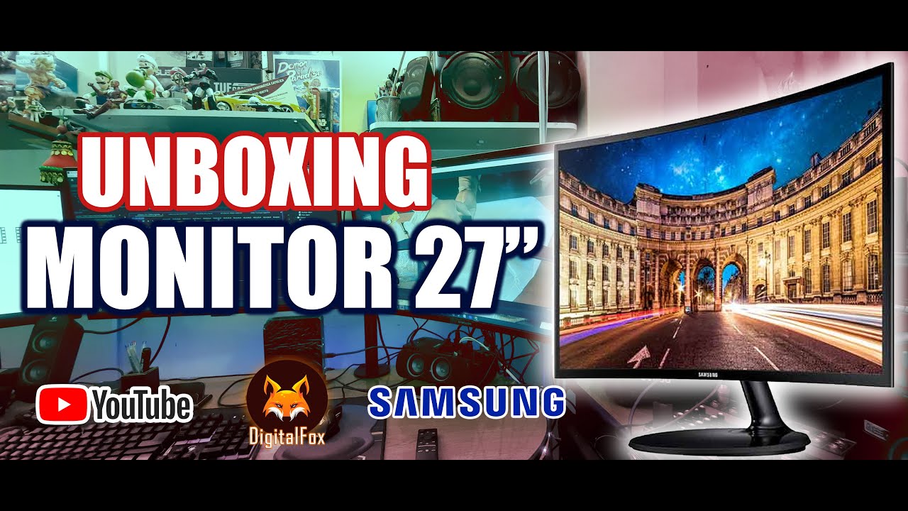 Unboxing / Review Monitor Curvo Samsung LED 27" C27F390 - REVISION EN ...
