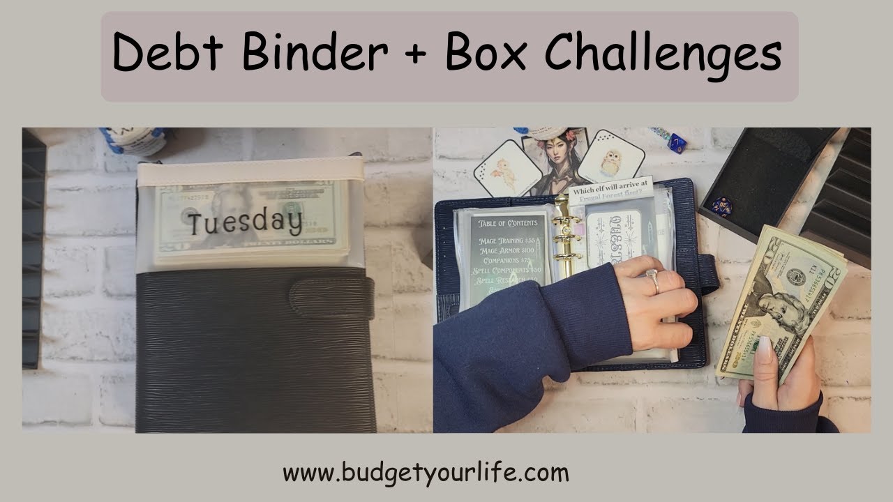 Debt Binder + Box Challenges | Saving for Extra Debt Payment | #cash # ...