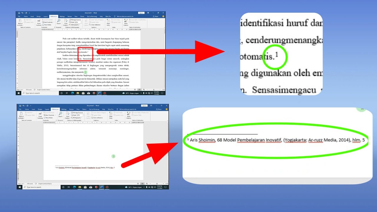 Cara Membuat Footnote yang Baik dan Mudah di Microsoft Word - YouTube