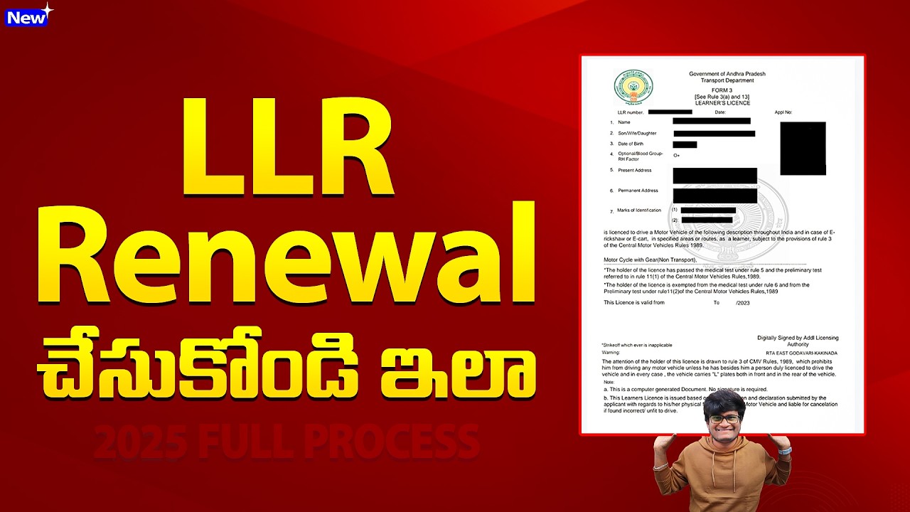 Learner Licence Renewal 2025: Online Process, Documents, Fees & Full ...
