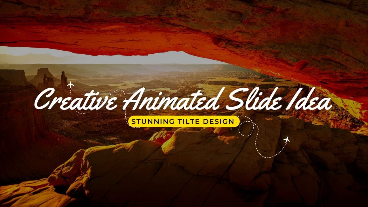 Creative Animated Slide Idea | Stunning Title design - YouTube