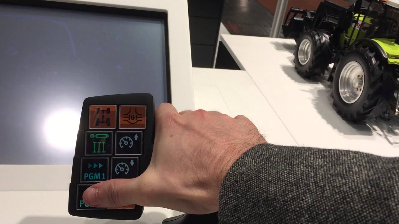 elobau - impugnatura joystick con pushbutton OLED - YouTube