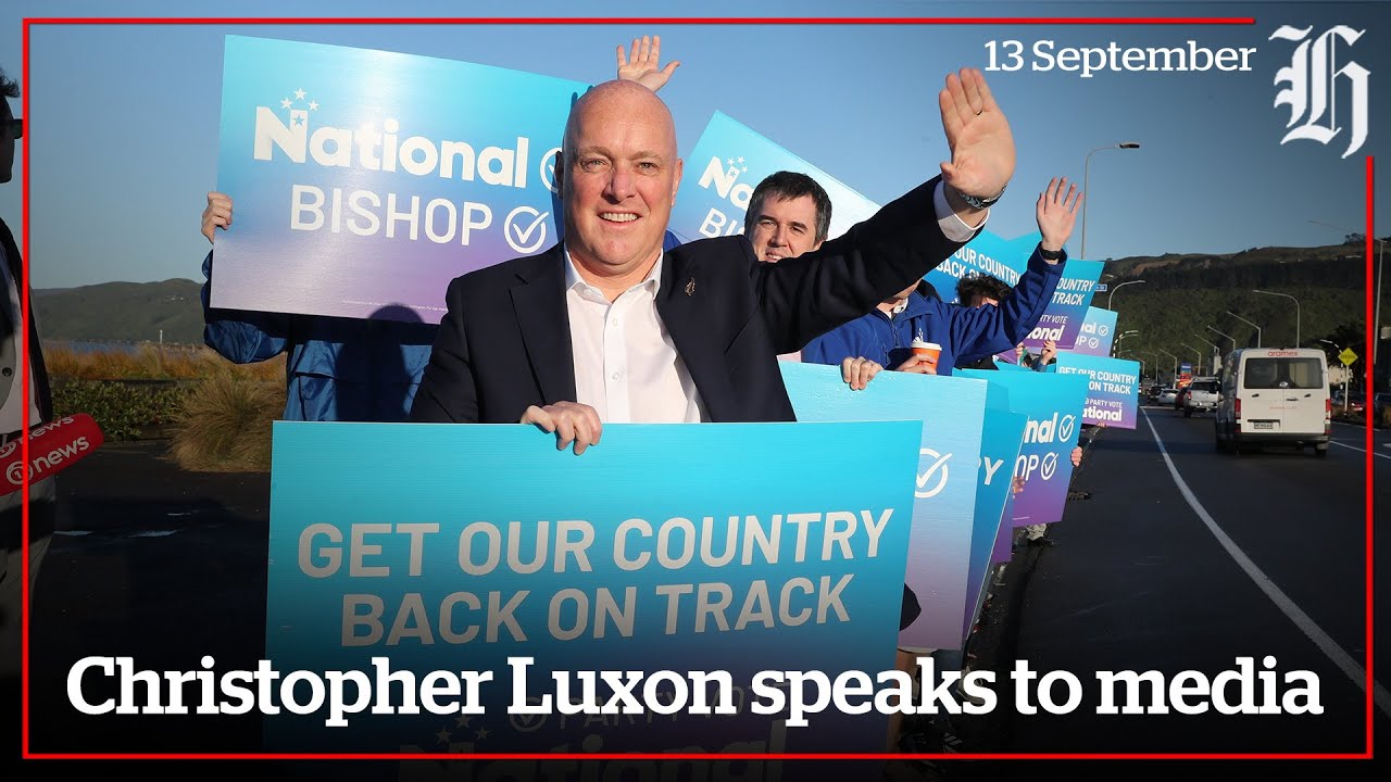 Christopher Luxon speaks to media | nzherald.co.nz - YouTube
