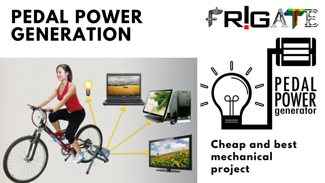 Pedaling power generation system - YouTube