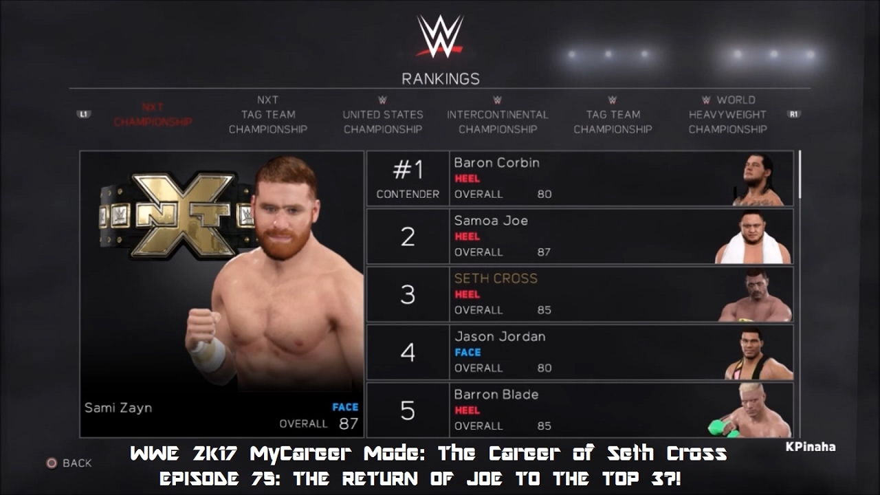 WWE 2k17 MyCareer Mode: The Career of Seth Cross (Eps. 75) - YouTube