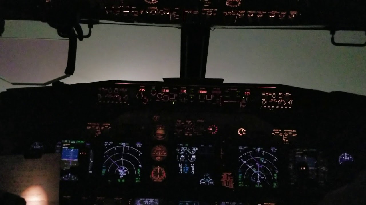 B-737 Jumpseat flight into IMC & turbulence - YouTube