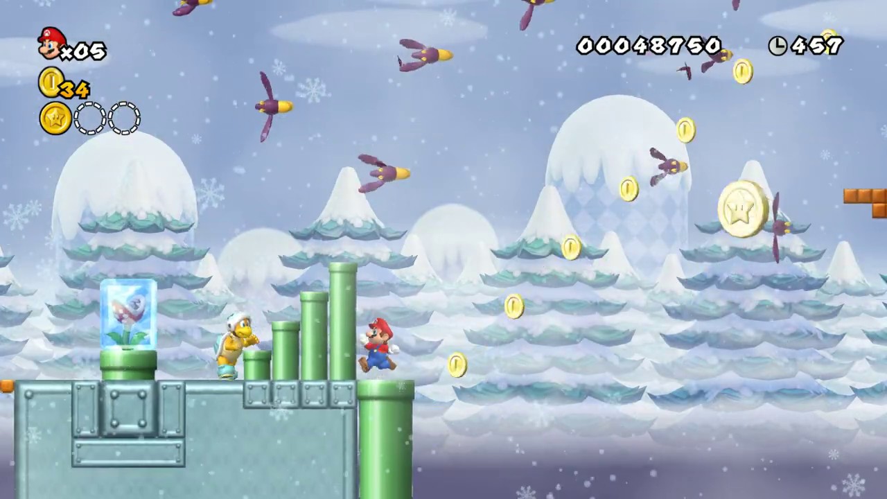 Devil Super Mario Bros. wii Winter Special #1-2 World - YouTube
