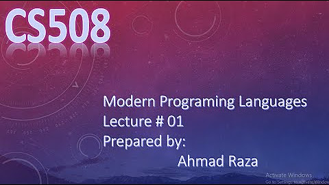 CS508-Modern Programing Language - YouTube