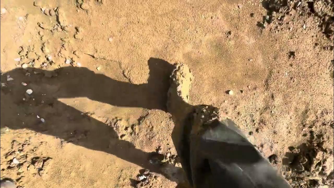 Waders in construction site mud 1 - YouTube