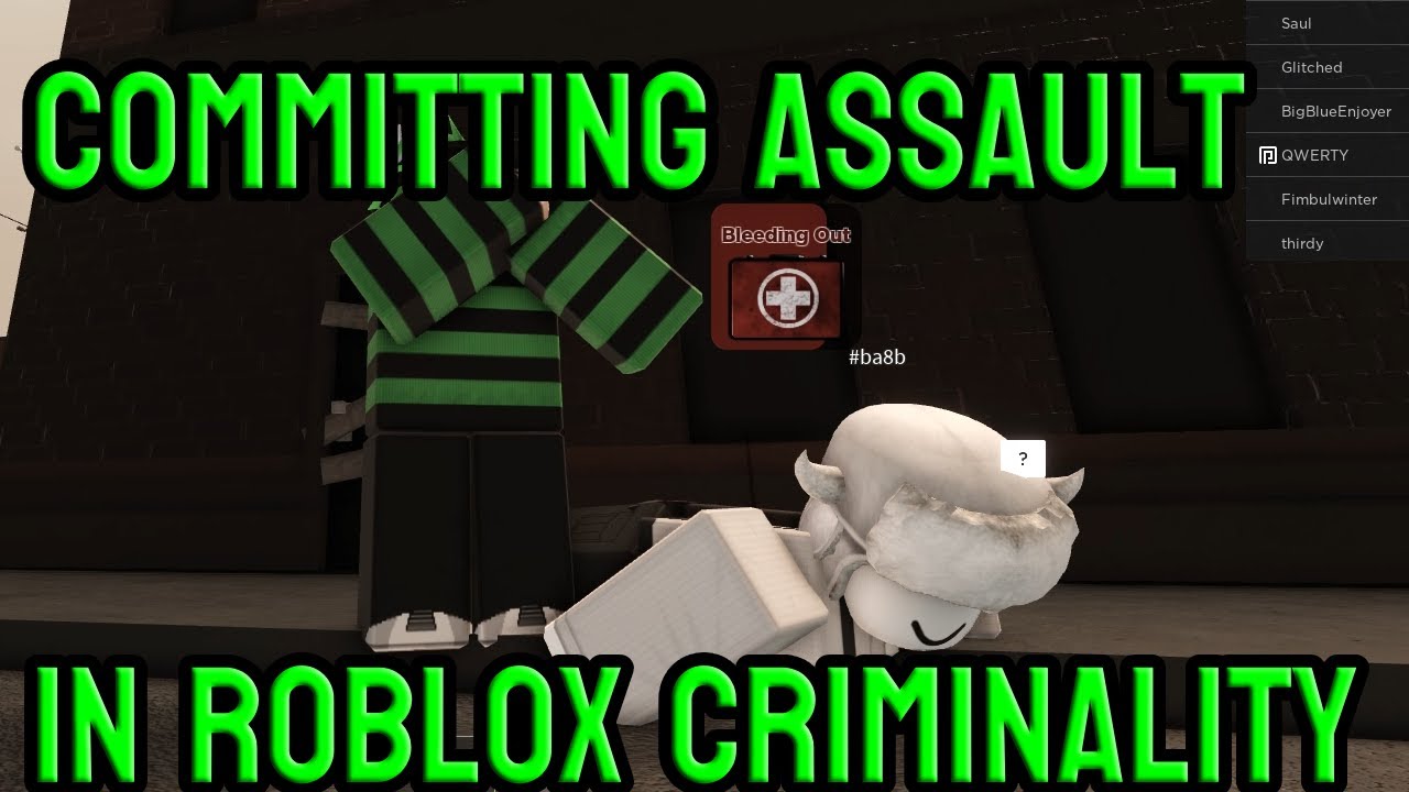 Committing Assault in Roblox Criminality - YouTube