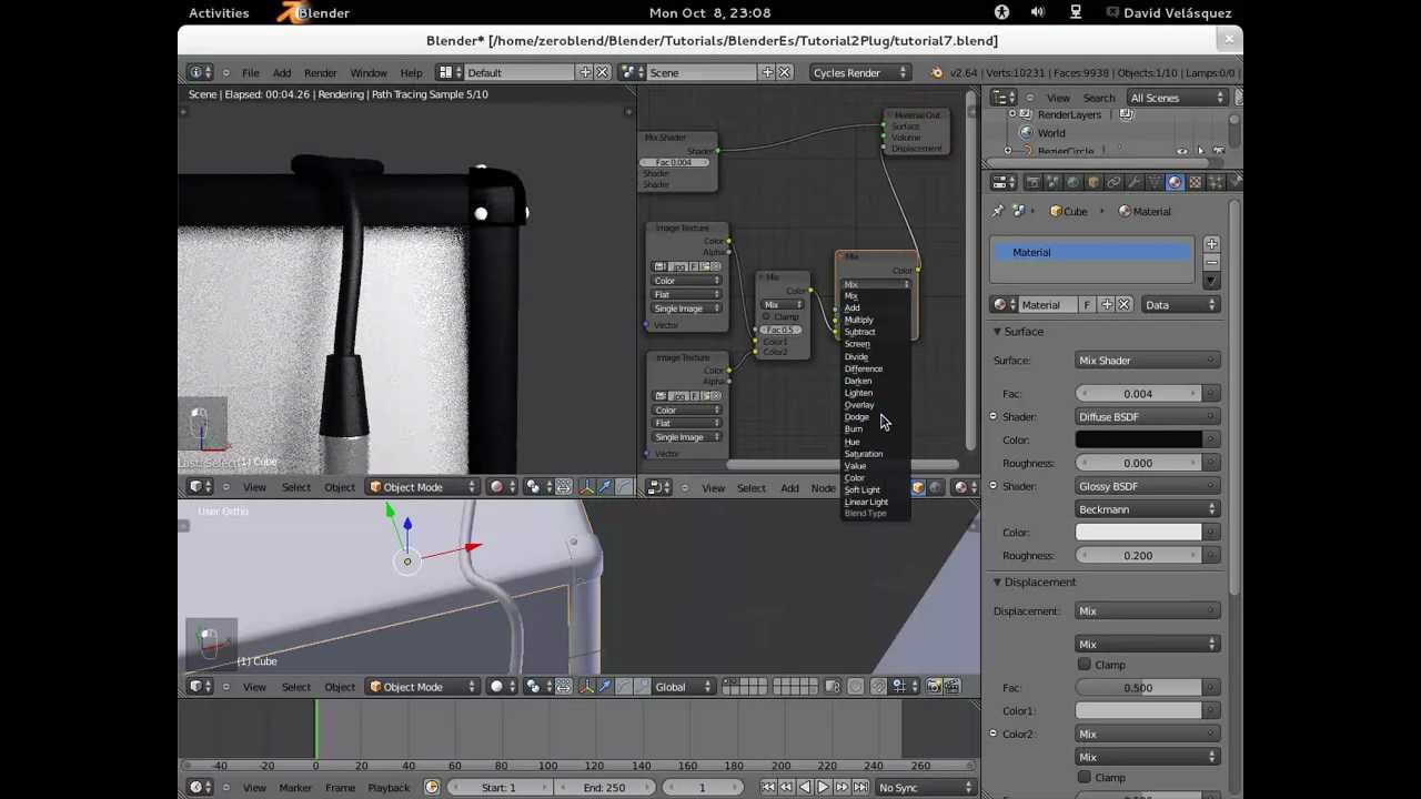 Tutorial: Crear un cable jack en Blender - YouTube