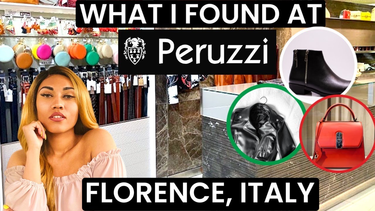 Shopping In FLORENCE, ITALY | Peruzzi Leather Factory - YouTube