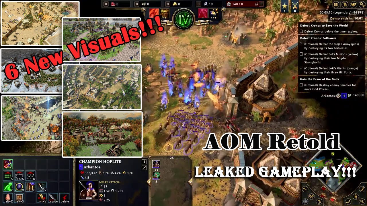 AOM Retold leaked beta version gameplay and 6 new Visuals | Everything That you've probably ...