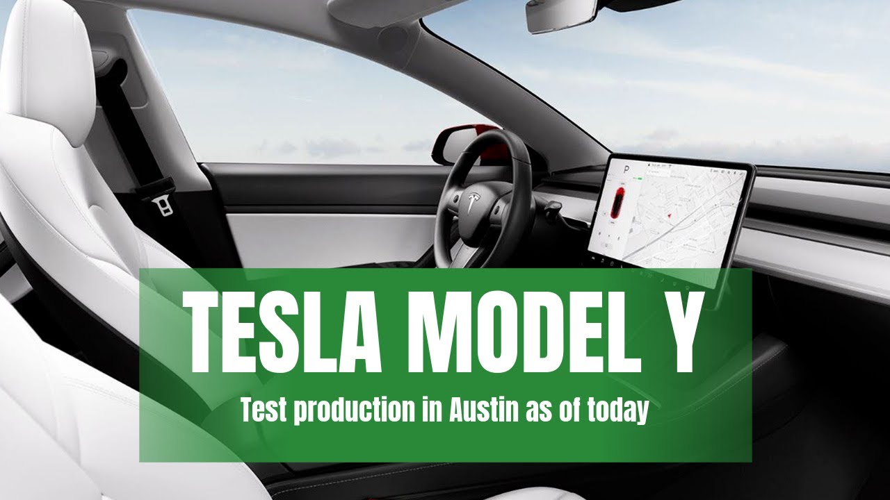 Tesla Model Y test production in Austin as of today! - YouTube