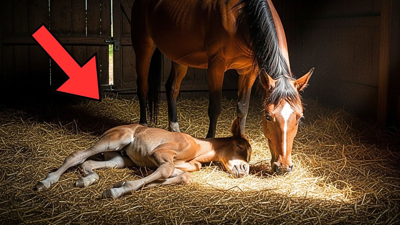 Sick Foal Cannot Walk... His Mother Does The Impossible To Save Him And ...