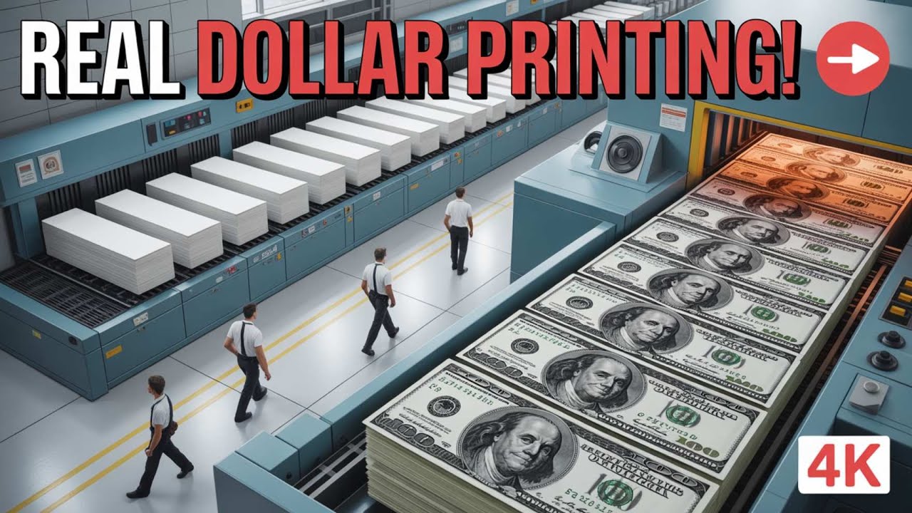 Inside a High-Security Dollar Printing Factory | REAL US Dollar ...