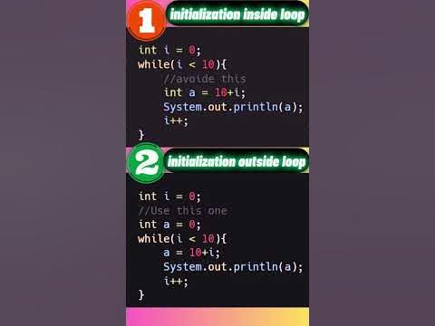 🟢which Initiaization in loops waste memory? 👇comment me! #shorts - YouTube