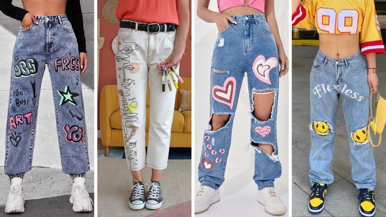 Top 60 Women's Costume Jeans Designs | Women Beautiful Jeans | Women ...