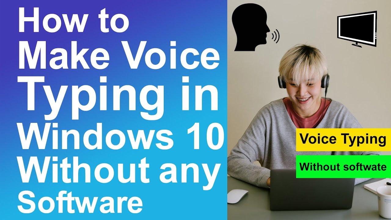 How to make voice typing in windows 10 without any software - YouTube