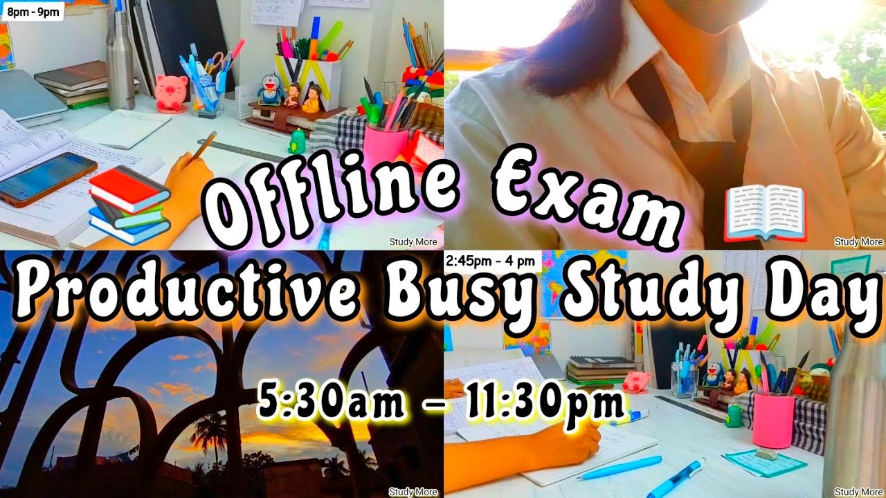 Study Vlog 📚| Offline Exam + Studying + Stress + Productive Study ...