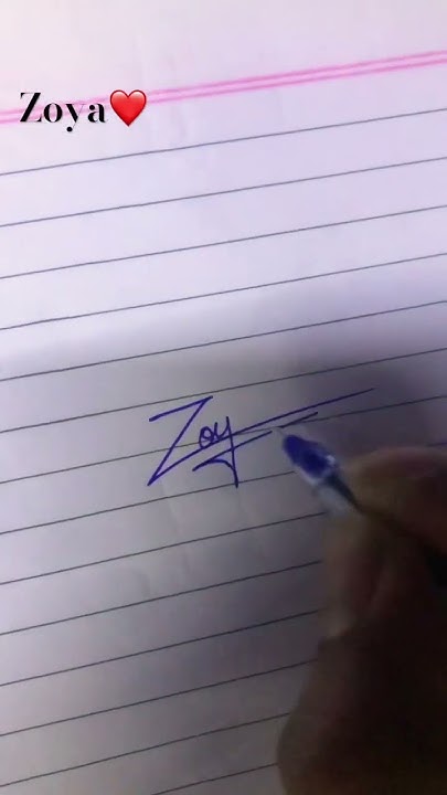 Zoya name signature request done #youtubeshorts #shorts - YouTube