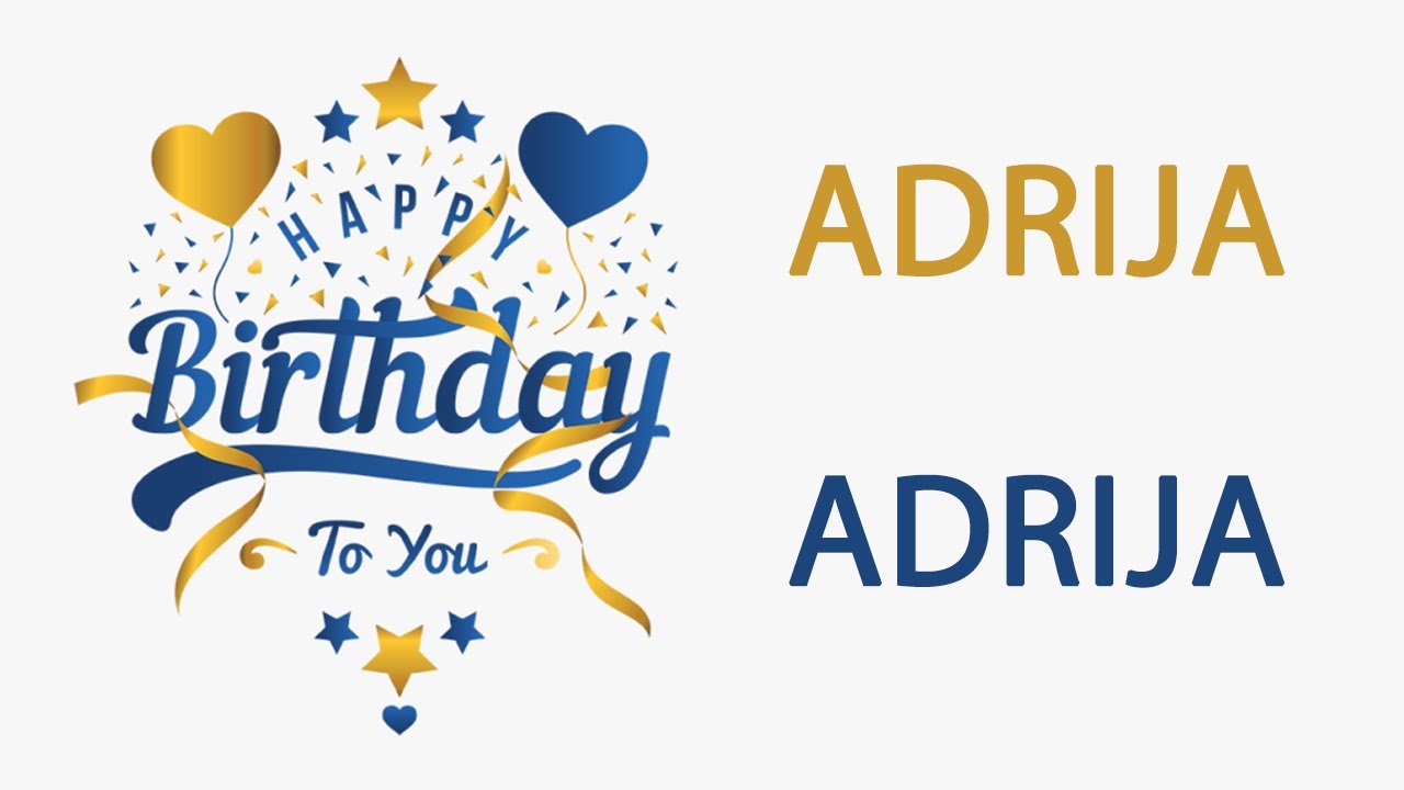 Happy Birthday to Adrija - Hindi Birthday Wish From Birthday Bash - YouTube