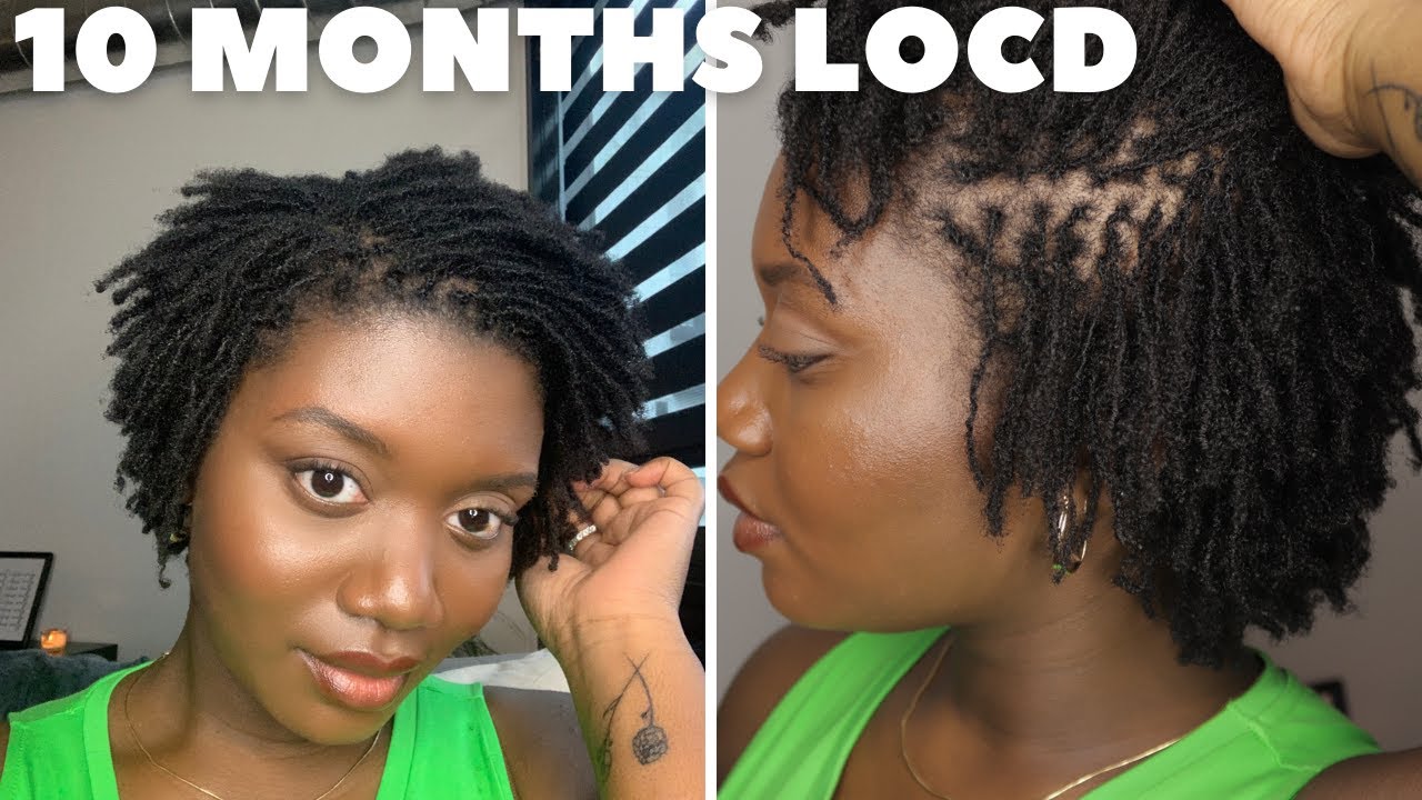 10 MONTH MICROLOCS UPDATE | Trimming my Locs? - YouTube