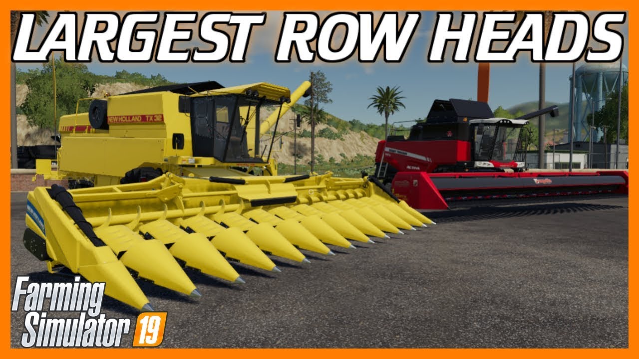 WHAT IS THE LARGEST ROW HEADER YOU CAN USE? | Farming Simulator 19 ...