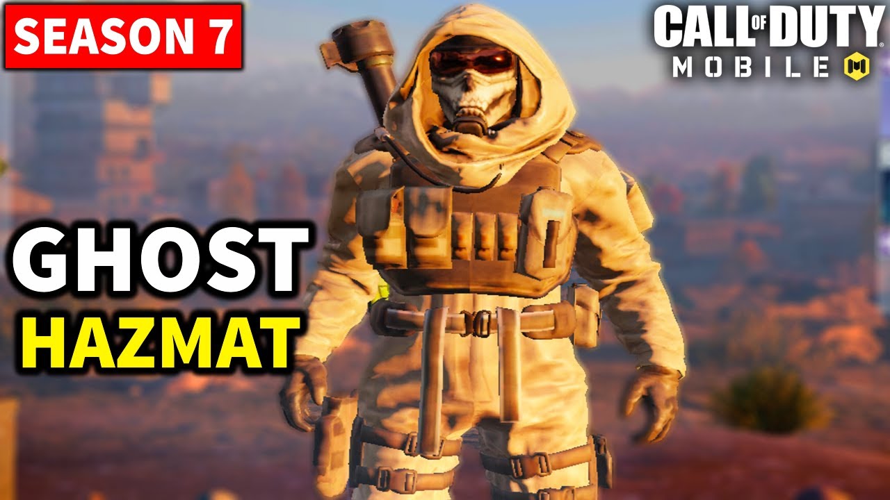 ""NEW"" GHOST HAZMAT SKIN IN COD MOBILE BATTLE ROYALE || SEASON 7 ...