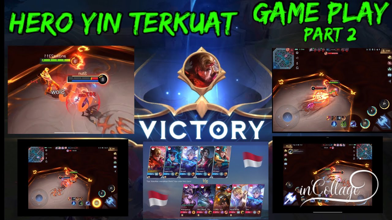 CARA MAIN HERO YIN HYPER 👍 GAME PLAY HERO YIN MOBILE LAGENDS 🔥 Part 2 ...