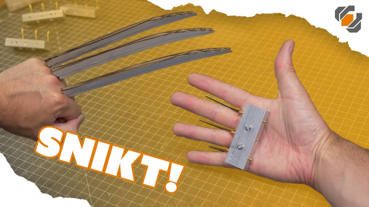 Wolverine's Prop Claws - Cosplay Tutorial Part 1 of 2 - Hand Grips - YouTube