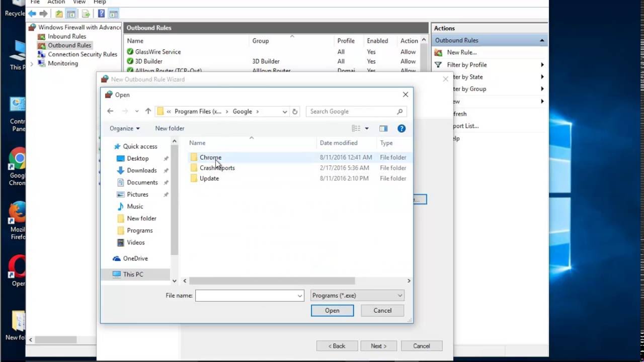 Set Software to Use Proxy.sh OpenVPN via Windows Firewall - YouTube