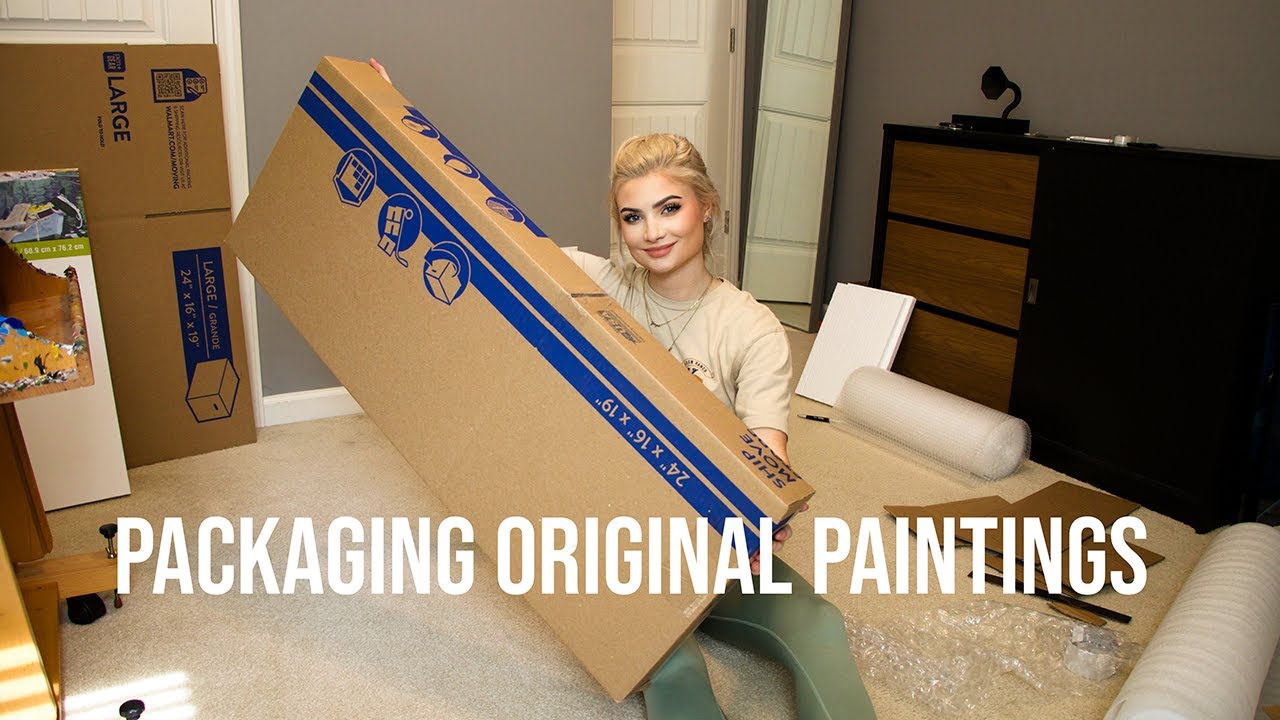 How I Package Original Paintings | TUTORIAL - YouTube