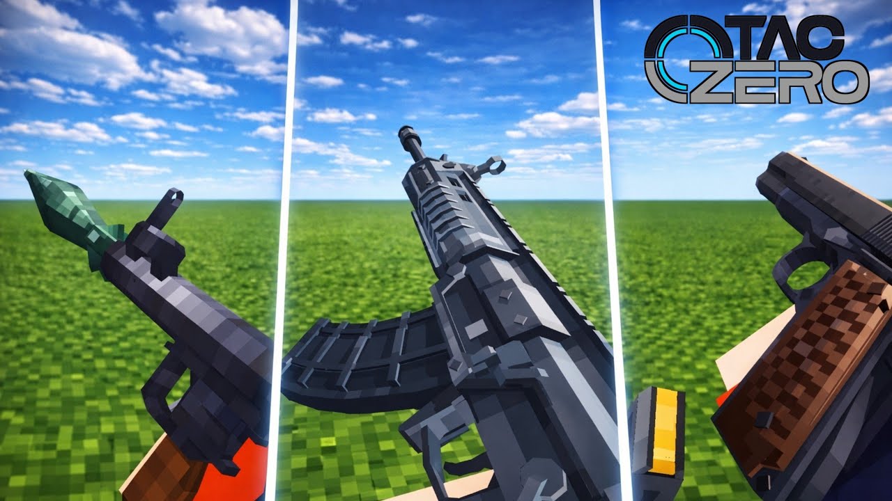 Minecraft Bedrock Edition Best Gun Mod🔥 | TaCZ Gun Mod Addon Full ...