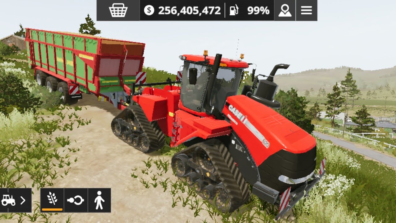 Stuck Trailer Challenge | Case 620 Quadtrac + John Deere 9620RX | #88 ...