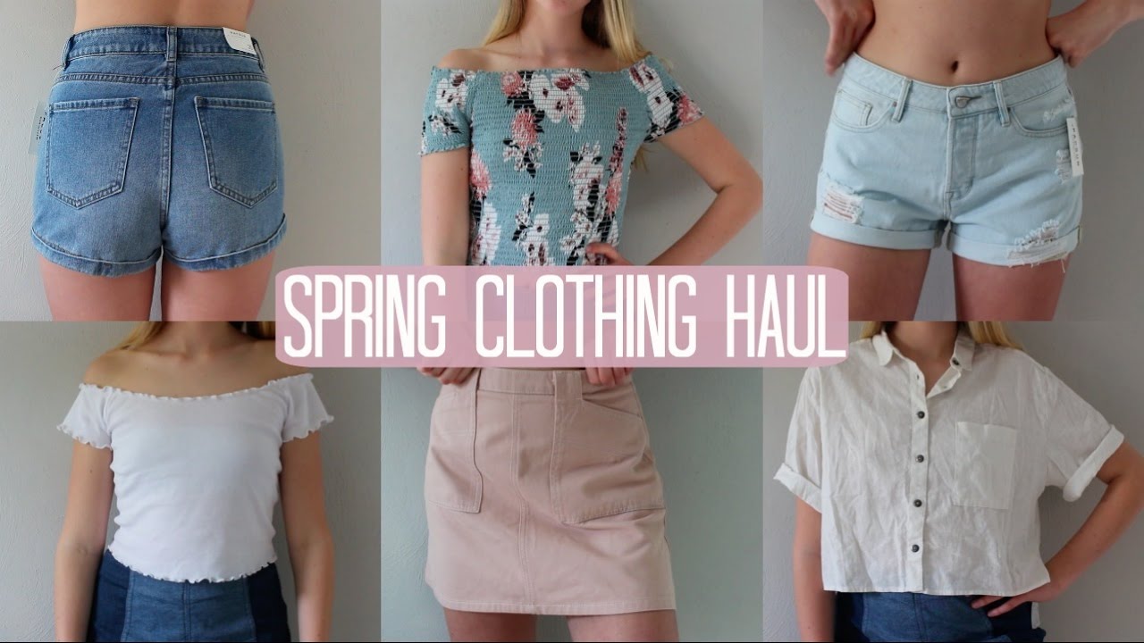2017 SPRING BREAK CLOTHING HAUL!! - YouTube