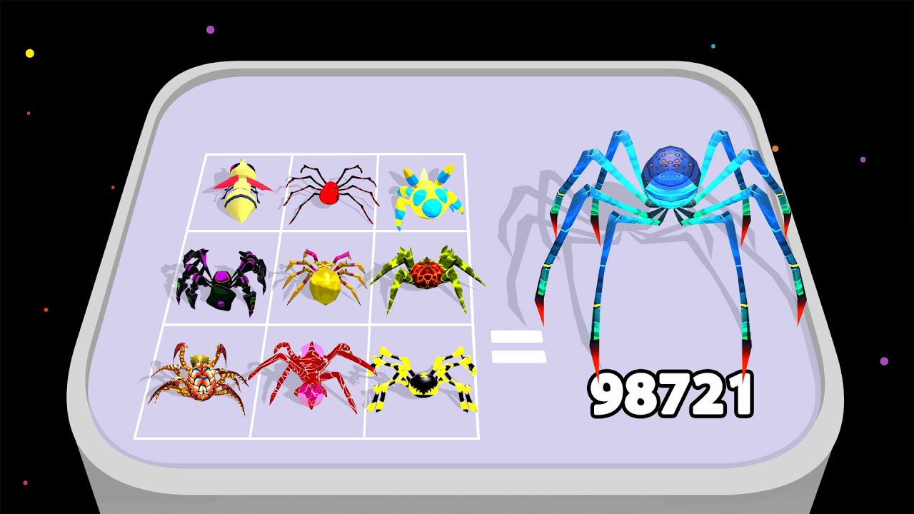 SPIDER & INSECT: Evolution Run - Merge Insect Run, Satisfying Merge ...